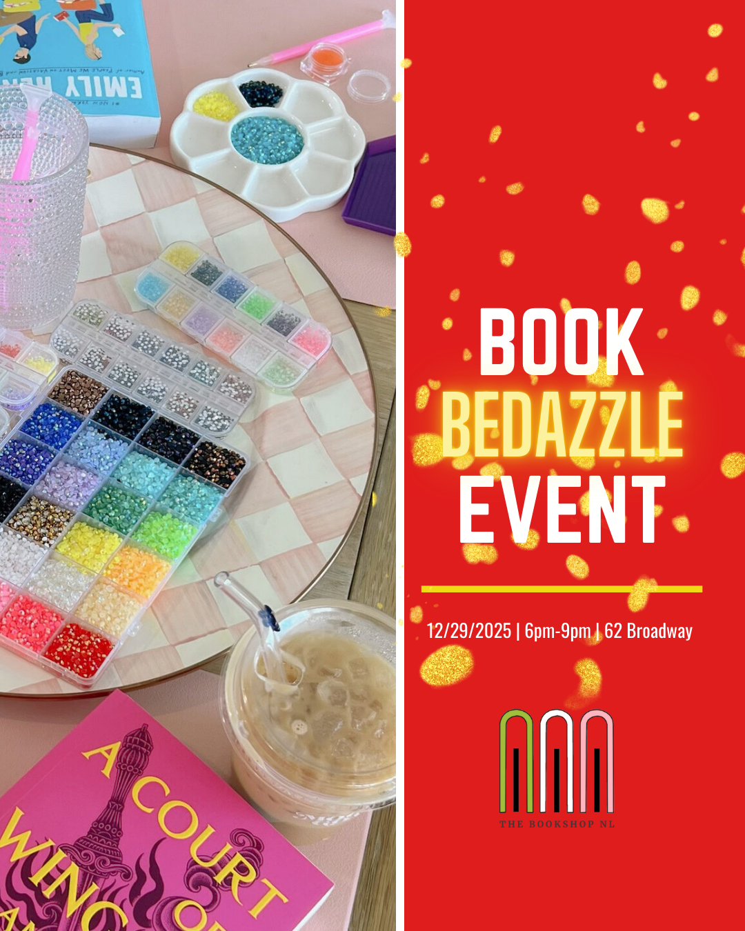 Book Bedazzle Event! 📖 – The Bookshop NL